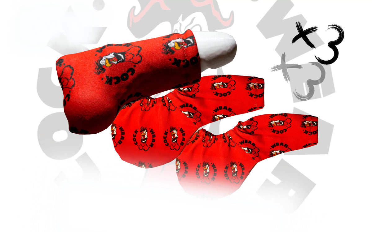 CockWear™ - Red Willy Warmers. Buy This 3-Pack Now